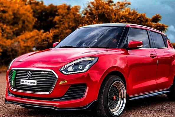 Third-Gen Maruti Swift Modified with Low Rider Stance | Droom Discovery