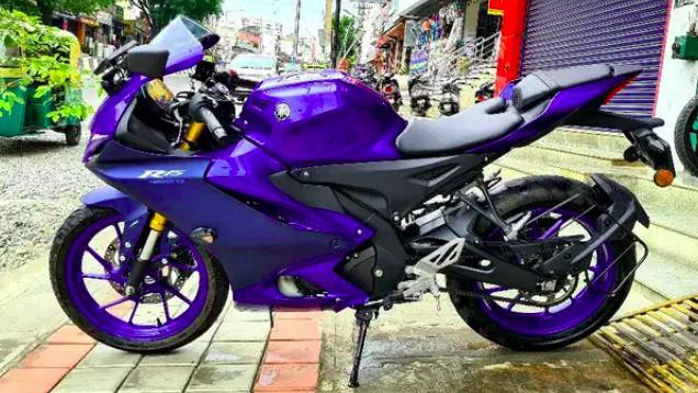 Used Yamaha YZF-R15 V4 Racing Blue 2021 Model (PID-1421093437) Bike for ...
