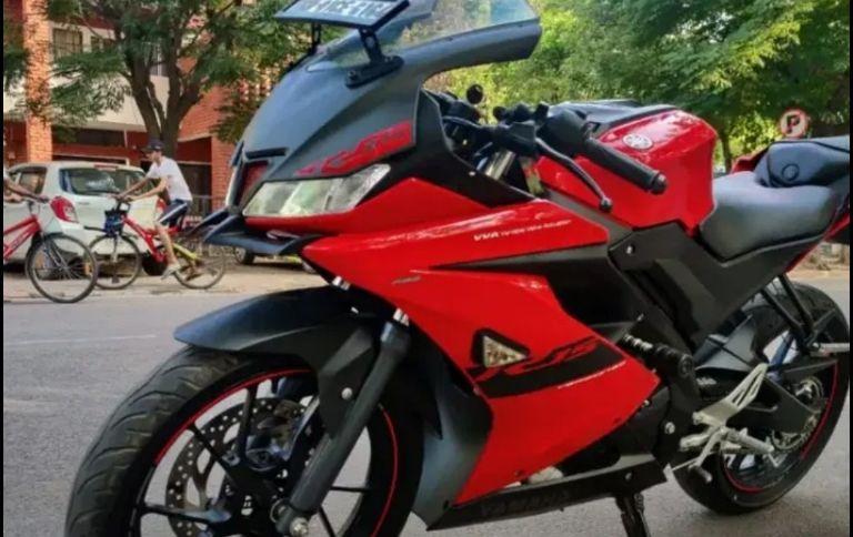 Used Yamaha YZF-R15 V4 Metallic Red 2021 Model (PID-1421472891) Bike ...