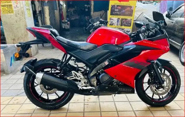 Used Yamaha YZF-R15 V3 150cc Metallic Red BS6 2021 Model (PID ...