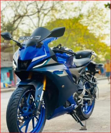 Used Yamaha YZF-R15 V4 Racing Blue 2022 Model (PID-1421619130) Bike for ...